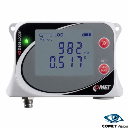 CO2 and atmospheric pressure data logger U2422 (up to 50 000 ppm)