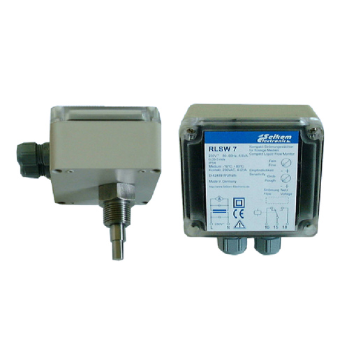 Kompaktiškas srauto matuoklis (sensorius įeina) su reliniu išėjimu ...